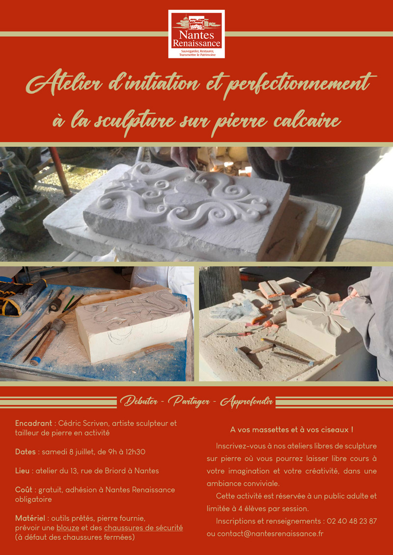 Atelier d'initiation/perfectionnement à la sculpture sur pierre 08/07